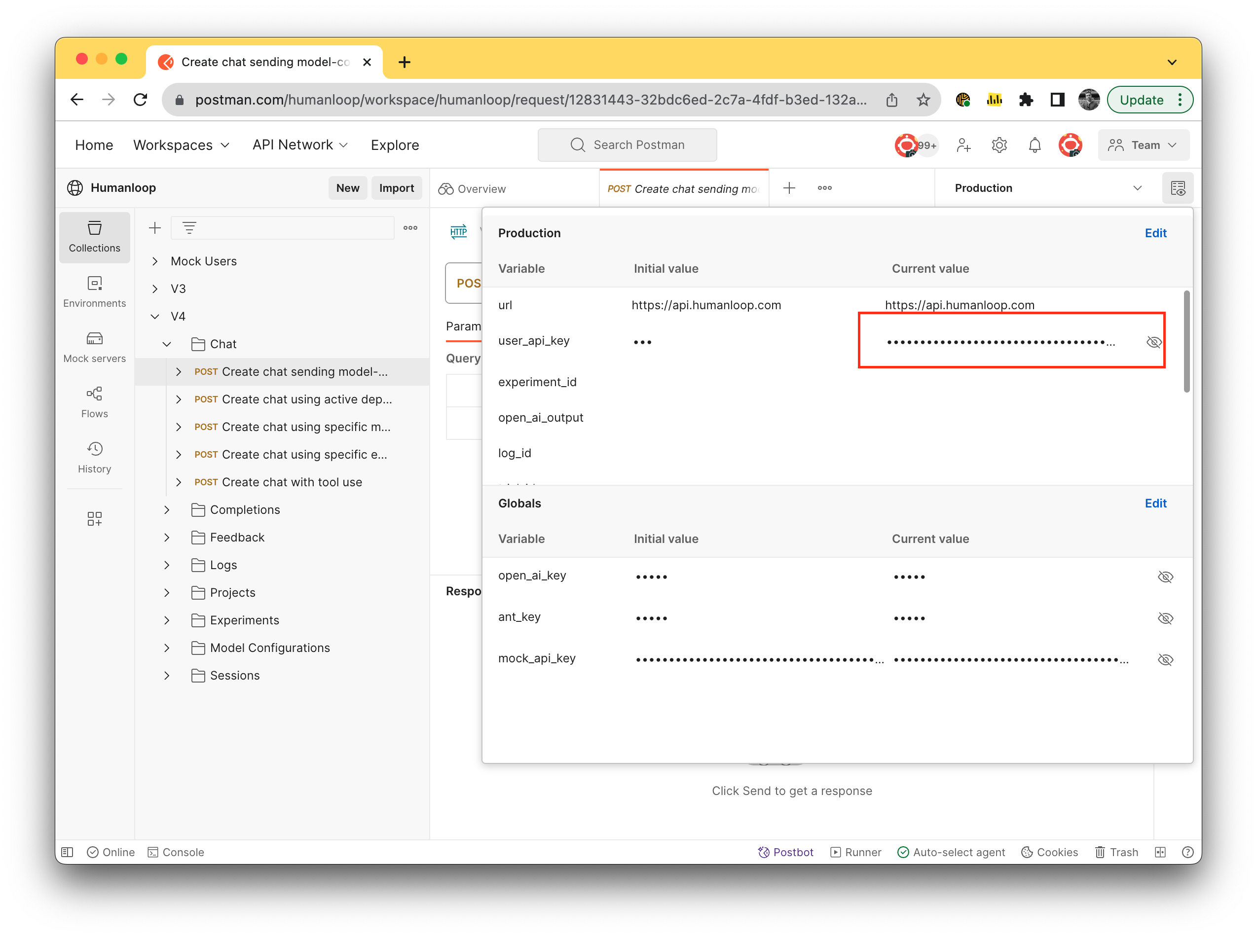 Postman Workspace — Humanloop Docs