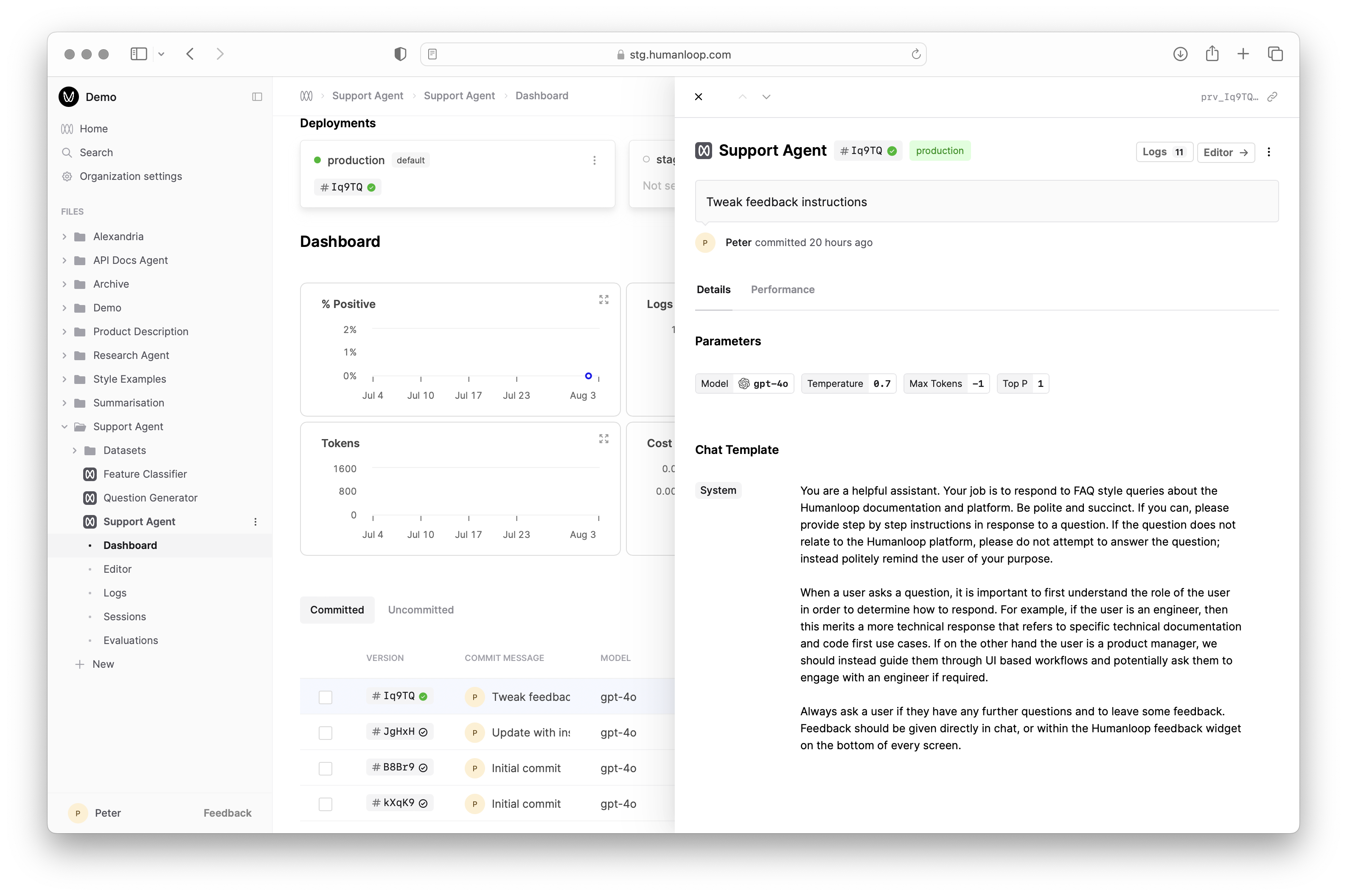 Compare And Debug Prompts — Humanloop Docs