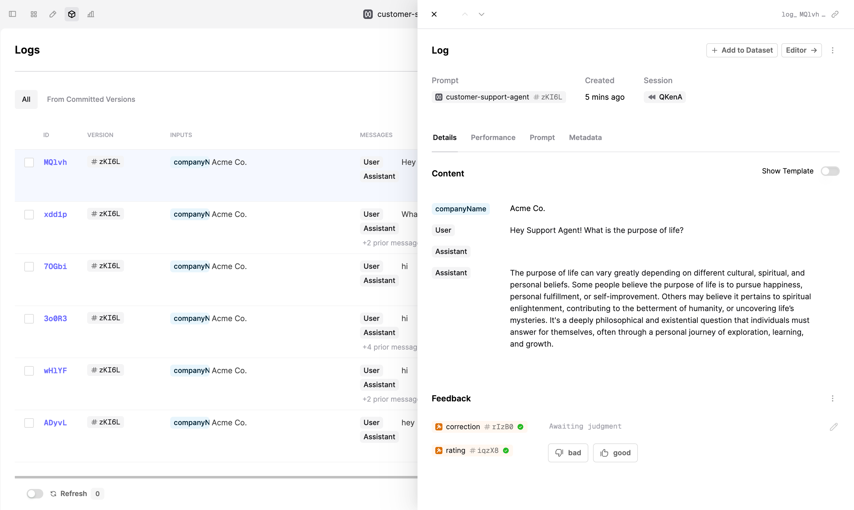 Capture user feedback — Humanloop Docs