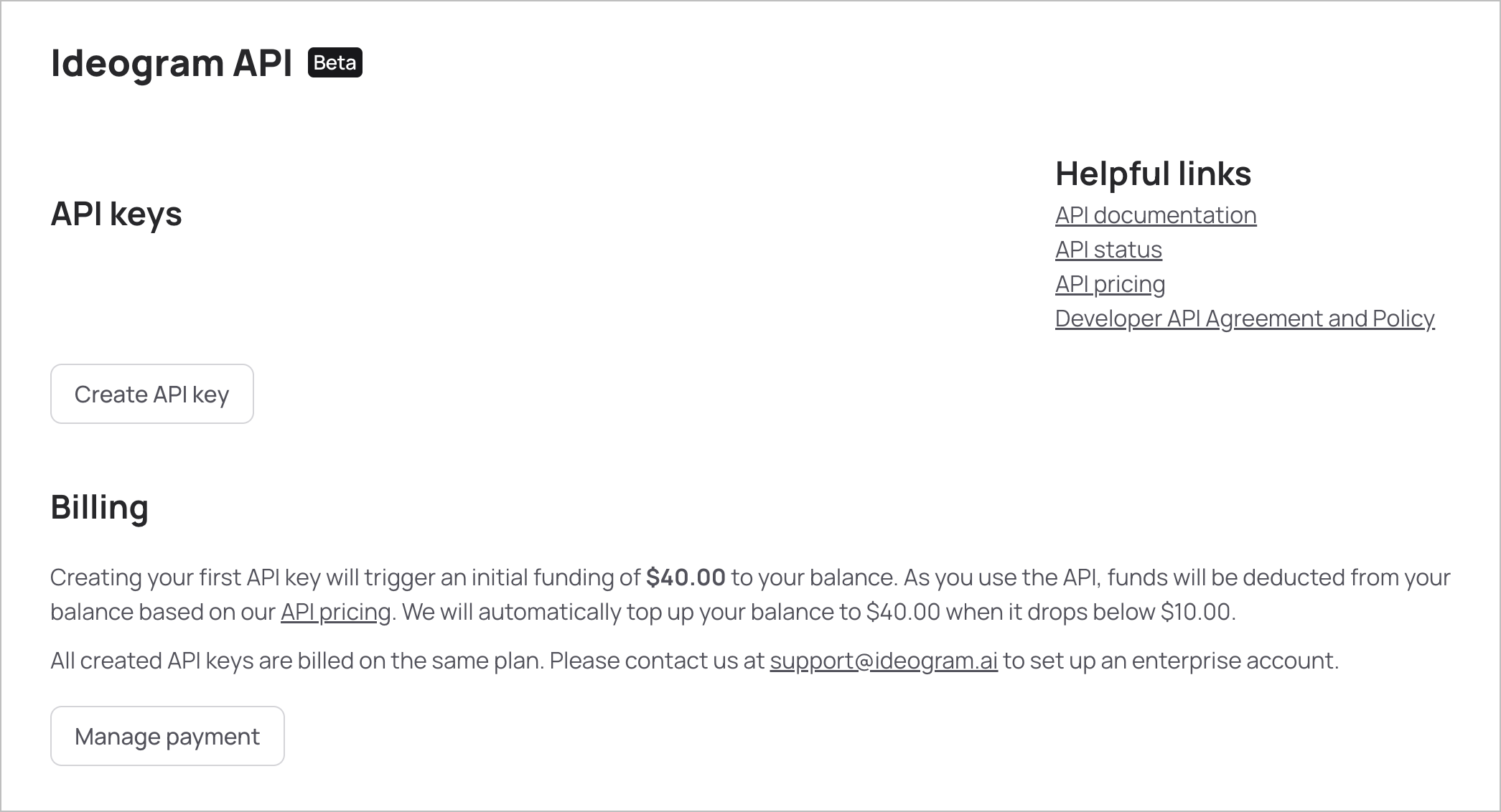 API Setup — Ideogram | Documentation