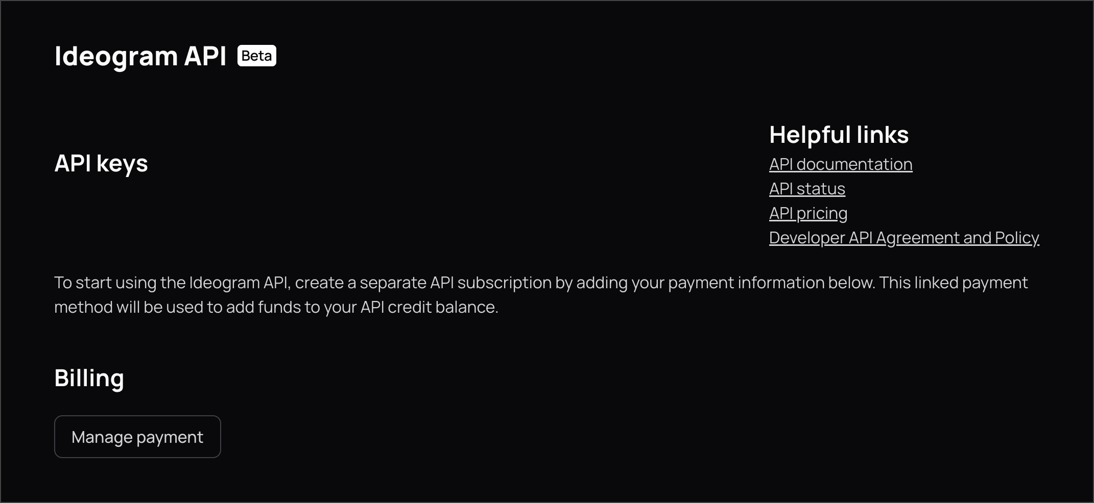 API Setup — Ideogram | Documentation