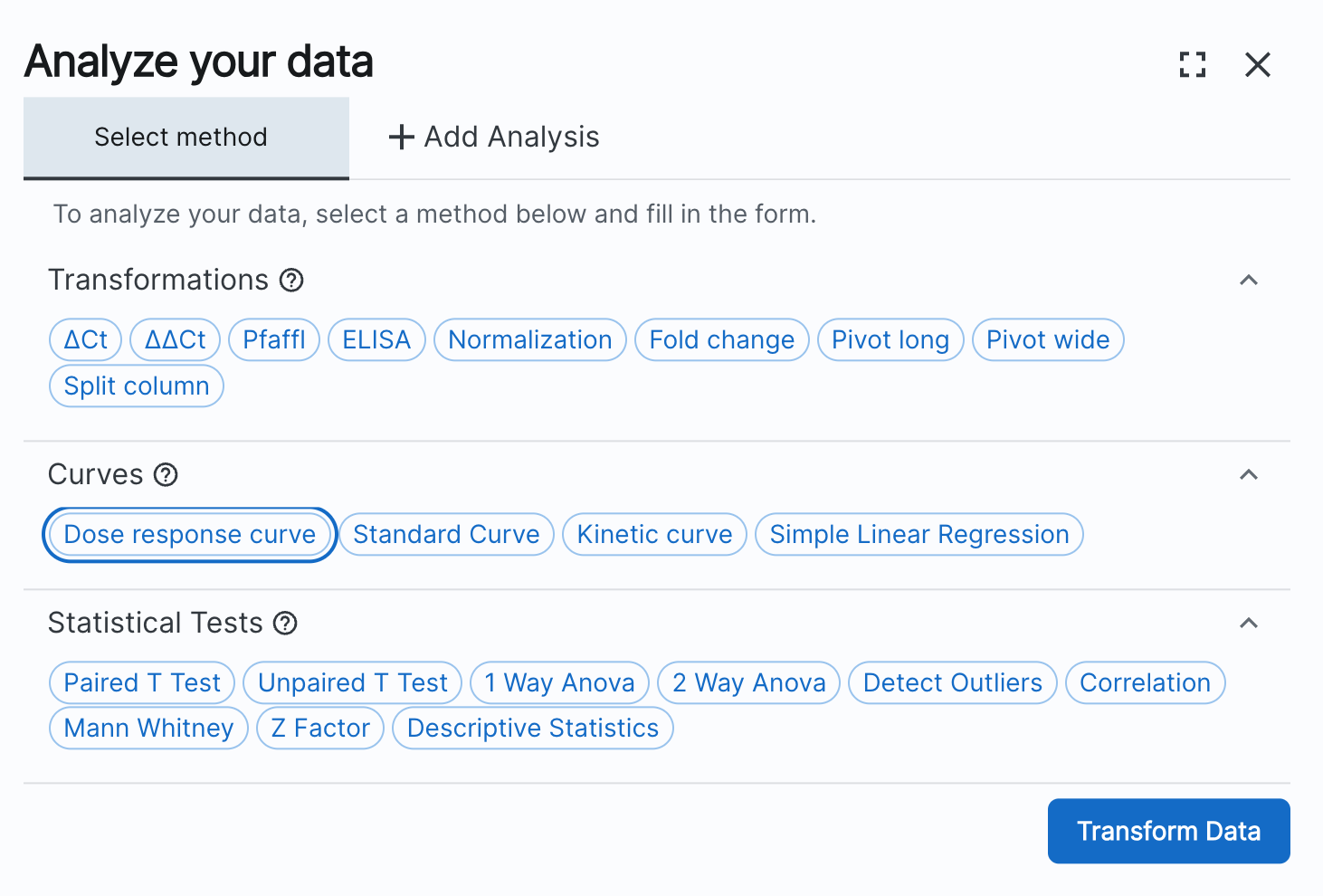 Analysis — SphinxBio | User Guide