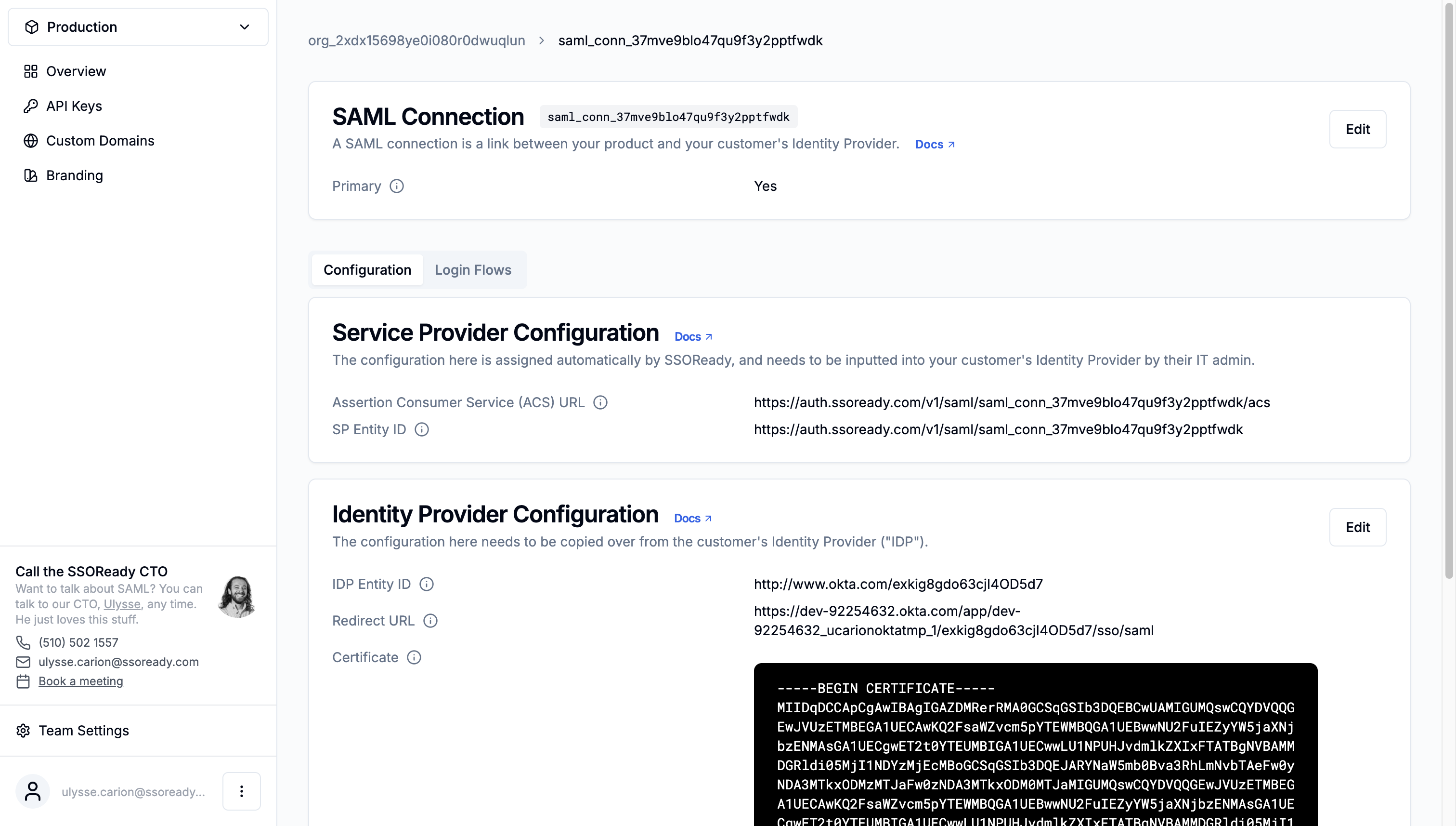 SSOReady concepts: SAML Connections — SSOReady Docs