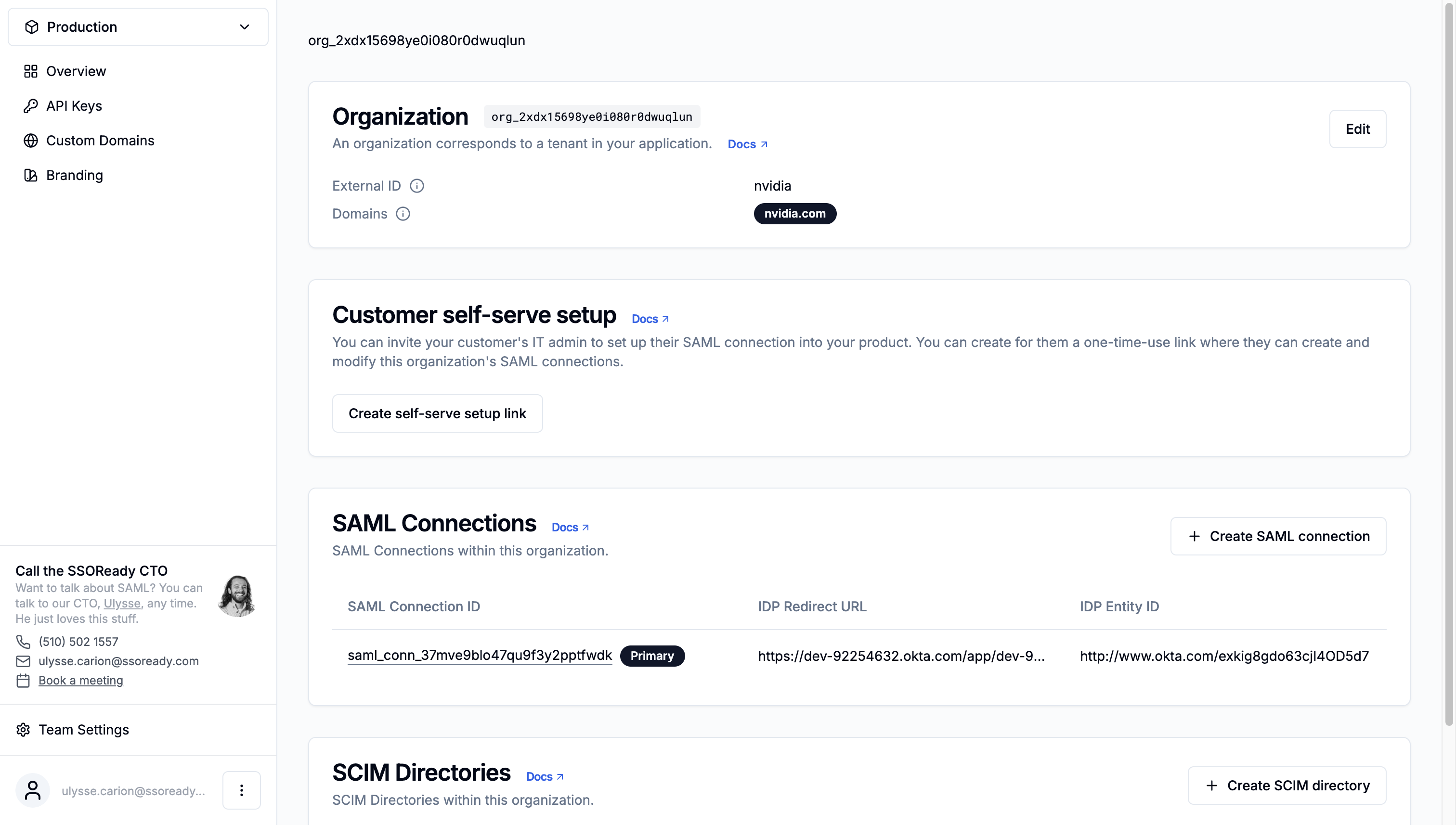 SSOReady concepts: Organizations — SSOReady Docs